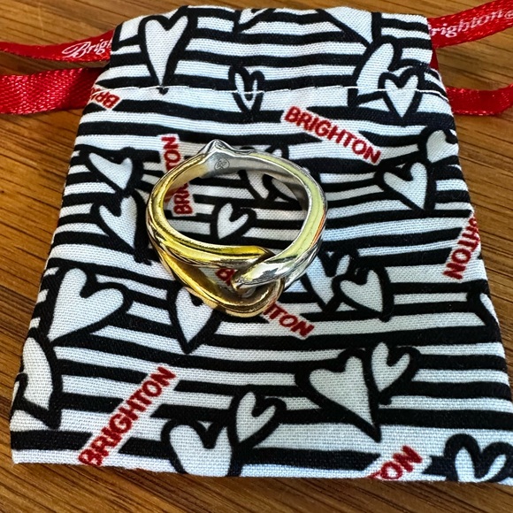 Brighton | Jewelry | Brighton Interlock Curve Two Tone Ring | Poshmark
